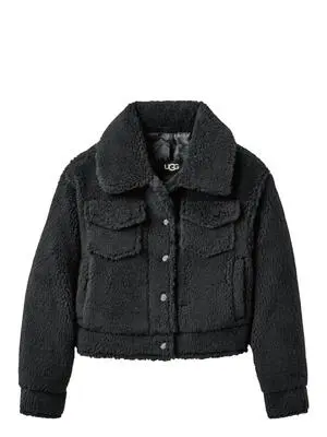 UGG UGG Frankie Short Trucker Jacket Dark Grey