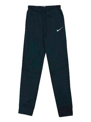 NIKE Nike Logo Straight Fleece Lined Casual Sports Pants Black