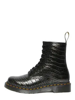 Dr. Martens Dr. Martens Crocodile Effect Lace-Up Boots Default Colorway