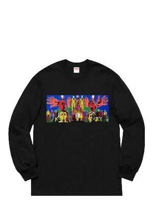 Supreme Ss19 Gilbert X George Death After Life L/s T-shirt - Black