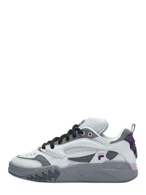 FILA FUSION Desperado Vintage Basketball Sneakers - White/grey/purple