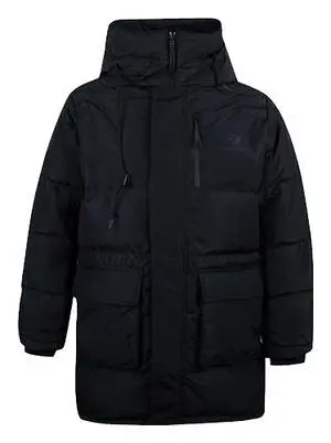 CONVERSE Mid-length Down Fill Puffer Jacket - Black