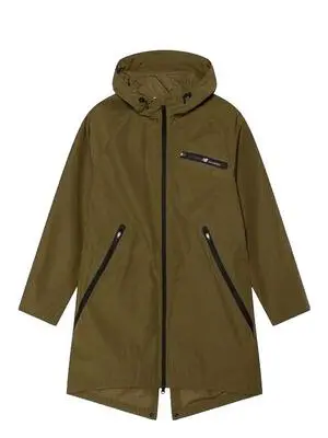NEW BALANCE Hooded Zip-up Jacket - Olive Green/brown