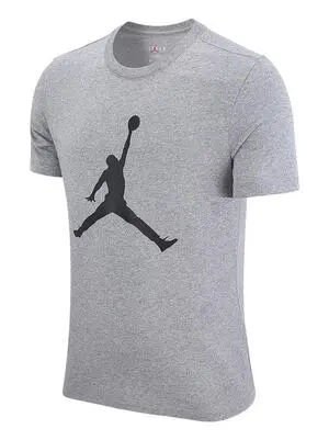 JORDAN Jumpman Logo T-shirt 'grey - Grey/black