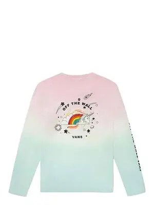 VANS Gradient Rainbow Unicorn Long Sleeve T-shirt - Tan