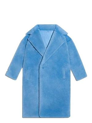 Adidas Originals X Ivy Park Crossover Plush Long Jacket - Blue