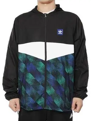 Adidas Originals Hooded Zipper Casual Sports Jacket - Multi-color
