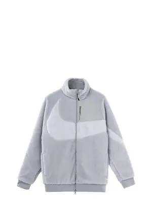 Nike Swoosh Logo Fleece Jacket - Gray