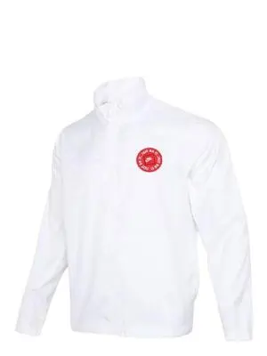 Nike Logo Print Zip-up Track Jacket - White