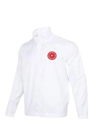 Nike Logo Print Zip-up Track Jacket - White