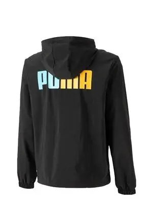 PUMA PUMA Full Sleeve Printed Hoodie Black