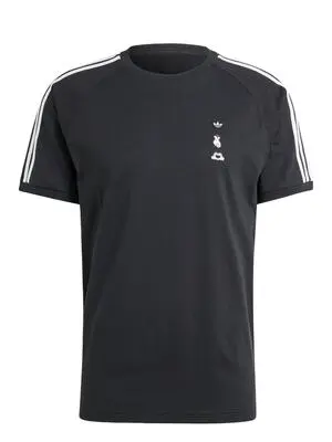 Adidas Mickey Mouse X Originals 3-stripes Tee Asia Sizing - Black