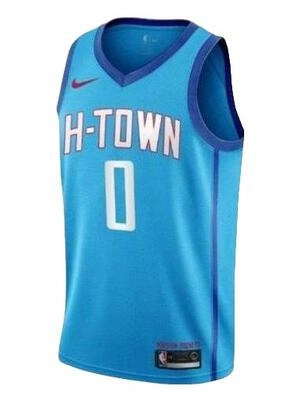 Nike X Nba Houston Rockets "h-town" Jersey - Blue