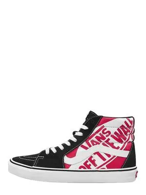 VANS Vans SK8-Hi High Top "Off The Wall" Sneakers Black/red