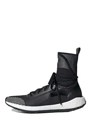Adidas Stella Mccartney X Pulseboost Hd Mid 'utility Sneakers - Black