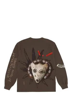 TRAVIS SCOTT Reverse Jack Long Sleeve T-shirt - Brown