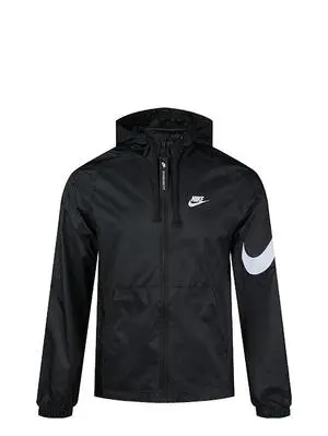 Nike Swoosh Full-zip Hooded Jacket - Black