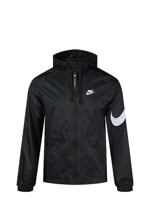 Nike Swoosh Full-zip Hooded Jacket - Black