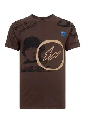 TRAVIS SCOTT Cactus Jack X Fragment Hiroshi Tee Pepper - Brown