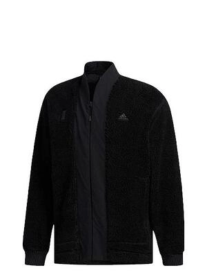 Adidas Splicing Polar Fleece Zip-up Jacket - Black