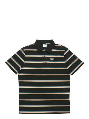 PUMA Downtown Stripe Polo Tee Shirt - Black