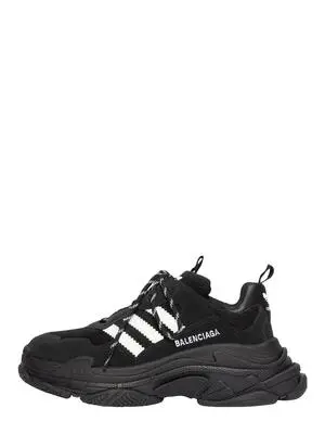 Balenciaga Adidas X Triple S Sneaker - Black/white