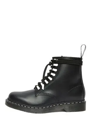Dr. Martens 1460 Contrast Hardware Lace Up Leather Boots - Black
