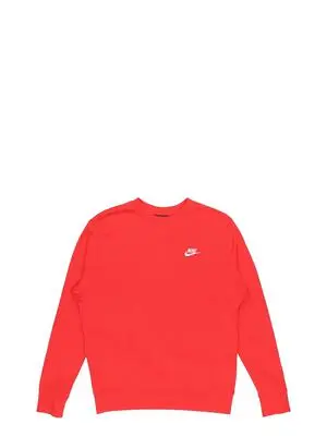 Nike Club French Terry Crewneck Sweatshirt - Red