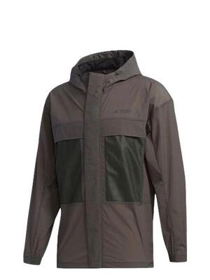 Adidas Hooded Jacket - Dark Brown
