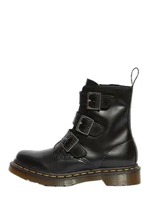 Dr. Martens Blake High Top Buckled Boots - Black
