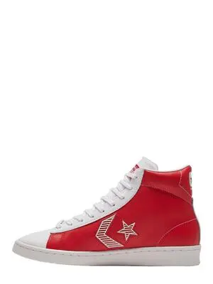CONVERSE Pro Leather High Top Sneakers - Red/white