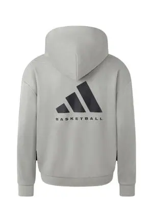 Adidas Basketball Sueded Hoodie - Sesame
