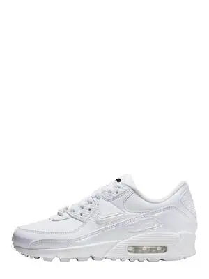 Nike Nike Air Max 90 SE "Just Do It" Iridescent Lace-Up Sneakers White