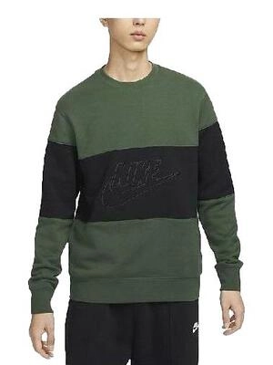 Nike Club+ French Terry Crewneck Sweatshirt - Green/black