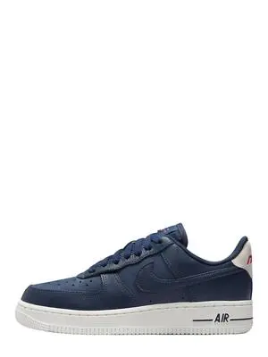 Nike Force 1 Low '07 Obsidian Sneakers - Obsidian/light Orewood Brown-sail-siren Red
