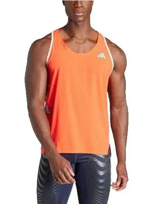 Adidas Adizero Running Singlet - Bright Orange