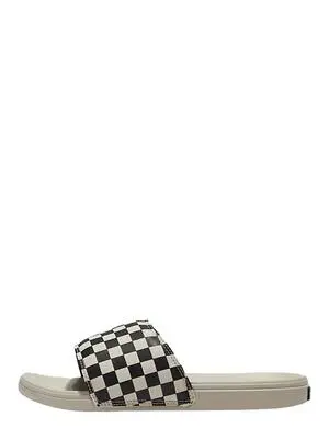 VANS La Costa Checkerboard Slides - White/black