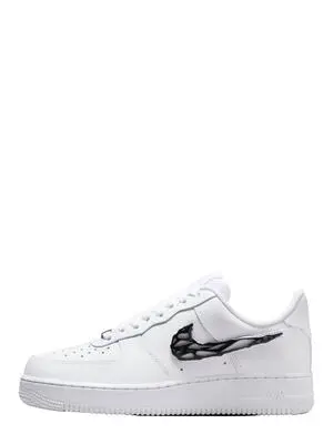 Nike Force 1 Low "liquid Metal Swoosh" Sneakers - White/black