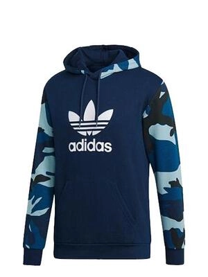 Adidas Originals Camouflage Print Hoodie - Blue