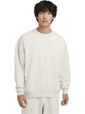 Nike Club Fleece Oversized French Terry Crew Top Asia Sizing - Beige