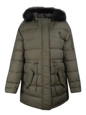 CONVERSE Long Down Jacket - Green