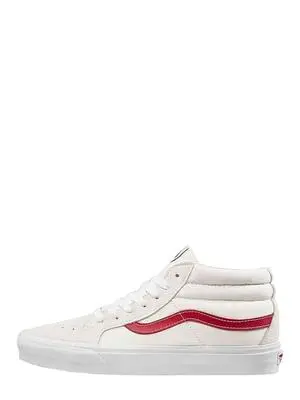 VANS Sk8-mid Casual Skate Shoes - Red/white