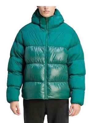 Adidas Originals Down Regen Hooded Puffer Jacket - Green