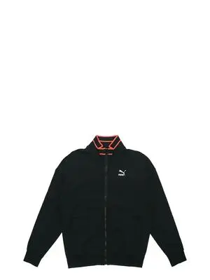 PUMA Tfs Stand Collar Zipper Casual Sports - Black