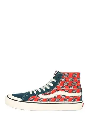 VANS Mod Checkerboard Sk8-hi 138 Decon Sf High Top Sneakers - Red/blue