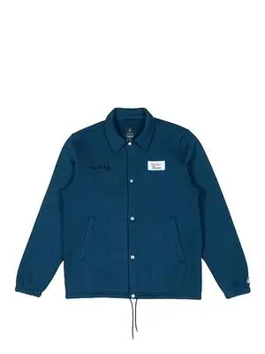 JORDAN X Union La Embroidered Logo Coach Jacket - Blue