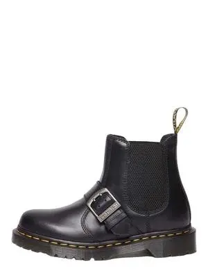 Dr. Martens 2976 Buckle Pull Up Leather Chelsea Boots - Black