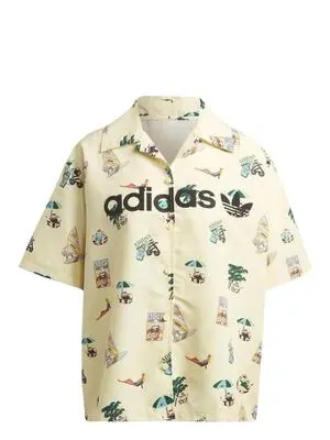 Adidas Originals Graphic Print Short Sleeve Shirt - Multicolor