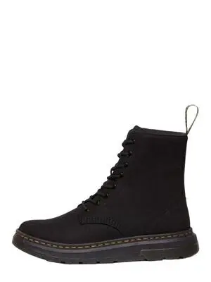 Dr. Martens Crewson Nubuck Leather Lace-up Boots - Black