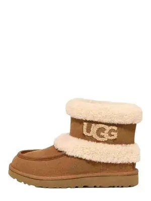 UGG Classic Ultra Mini Fluff Boots - Chestnut
